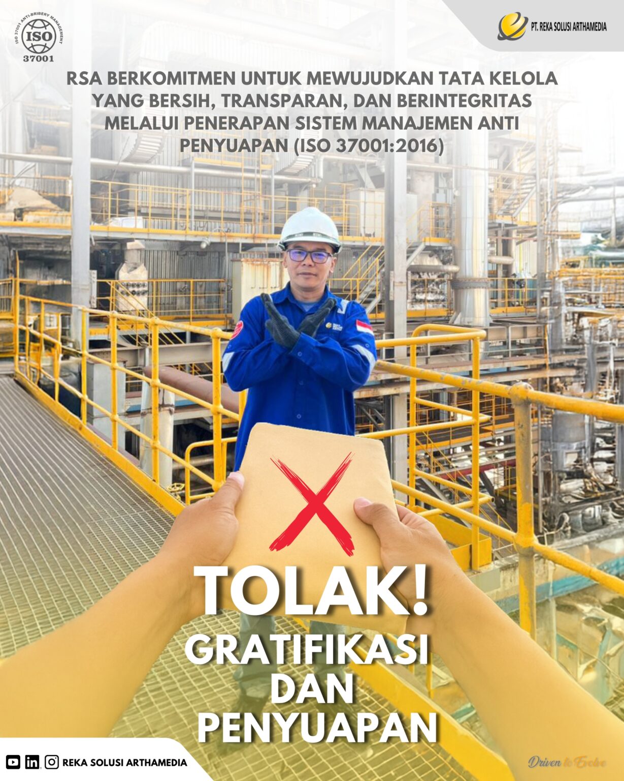 PT Reka Solusi Arthamedia Berkomitmen Menolak Gratifikasi dan Suap - PT RSA